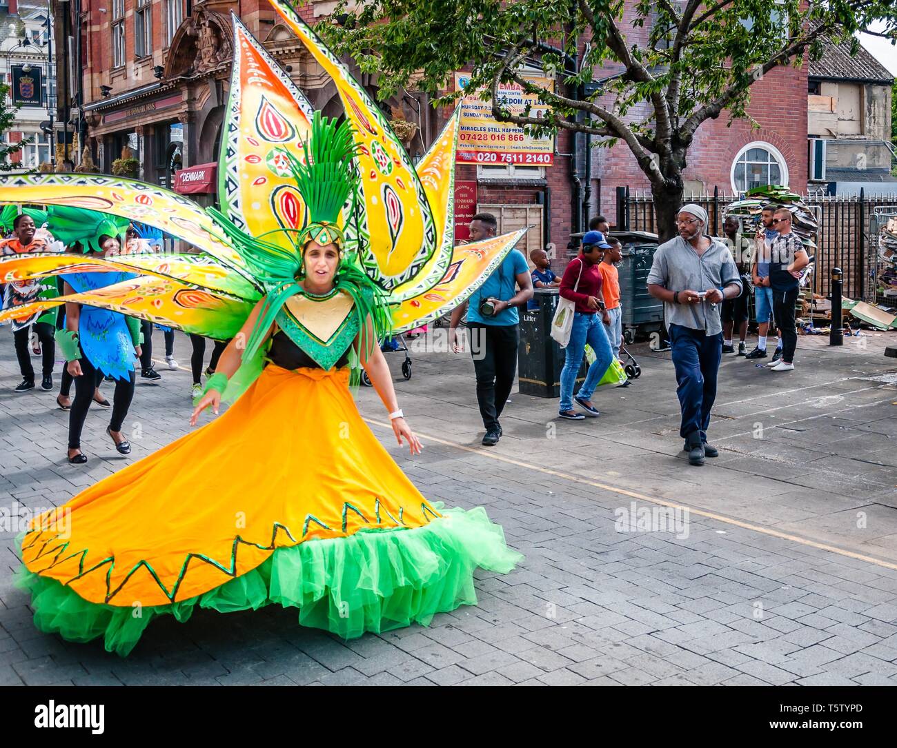 The Newham Carnival is always a vibrant display of colourful costumes ...
