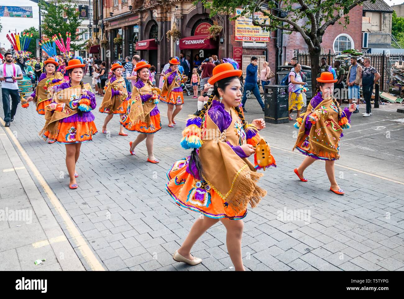 The Newham Carnival is always a vibrant display of colourful costumes ...
