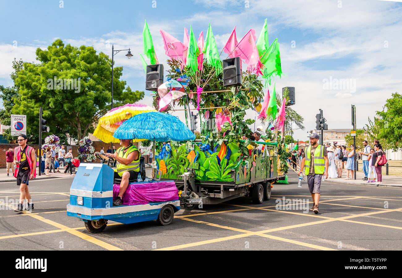 The Newham Carnival is always a vibrant display of colourful costumes ...