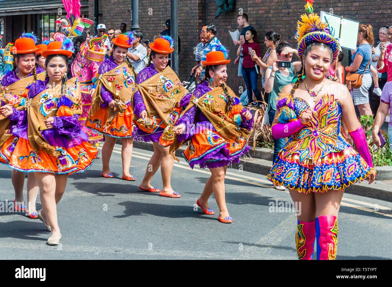The Newham Carnival is always a vibrant display of colourful costumes ...