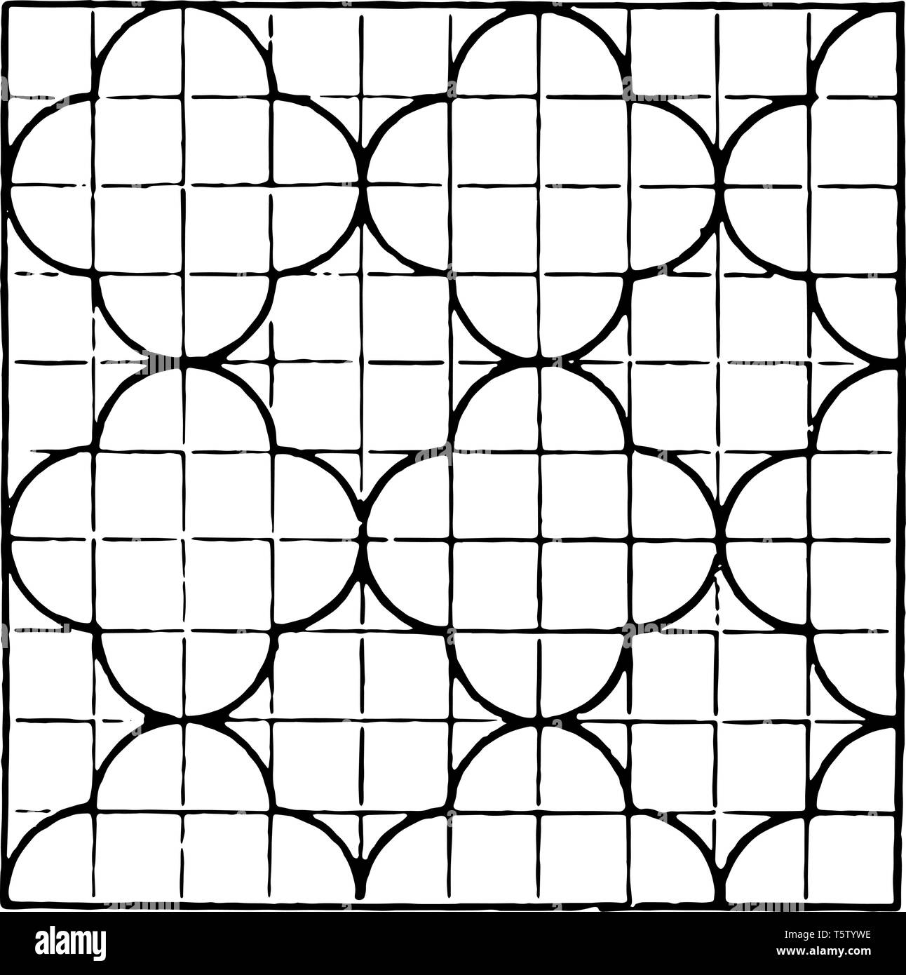 The image shows a beautiful tiling design along with a repetitive ...