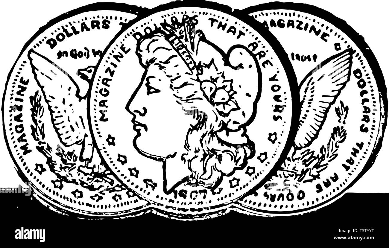 A picture showing three coins. The coins are rounded. Shows image of a ...