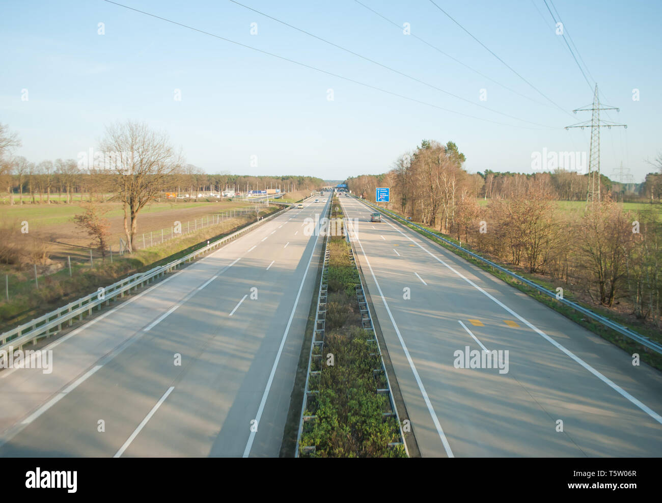 Road, central reservation, germany hi-res stock photography and images ...