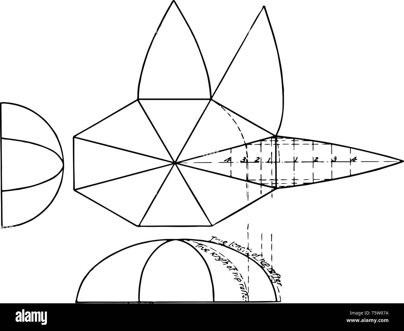 In this image shows that a detailed image of the octagonal dome with ...