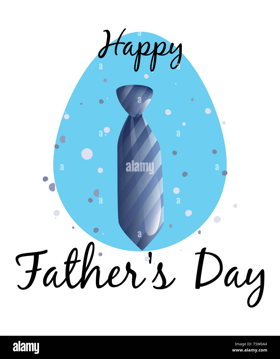 necktie card happy fathers day vector illustration Stock Vector Image ...