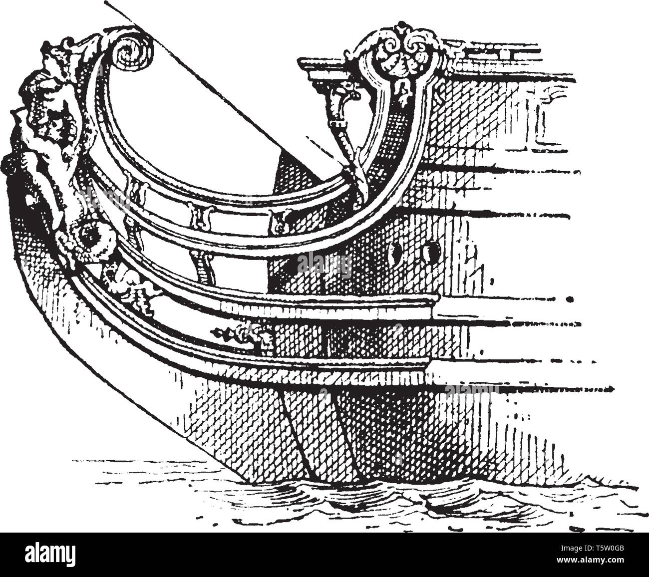 Prow of a ship Stock Vector Images - Alamy