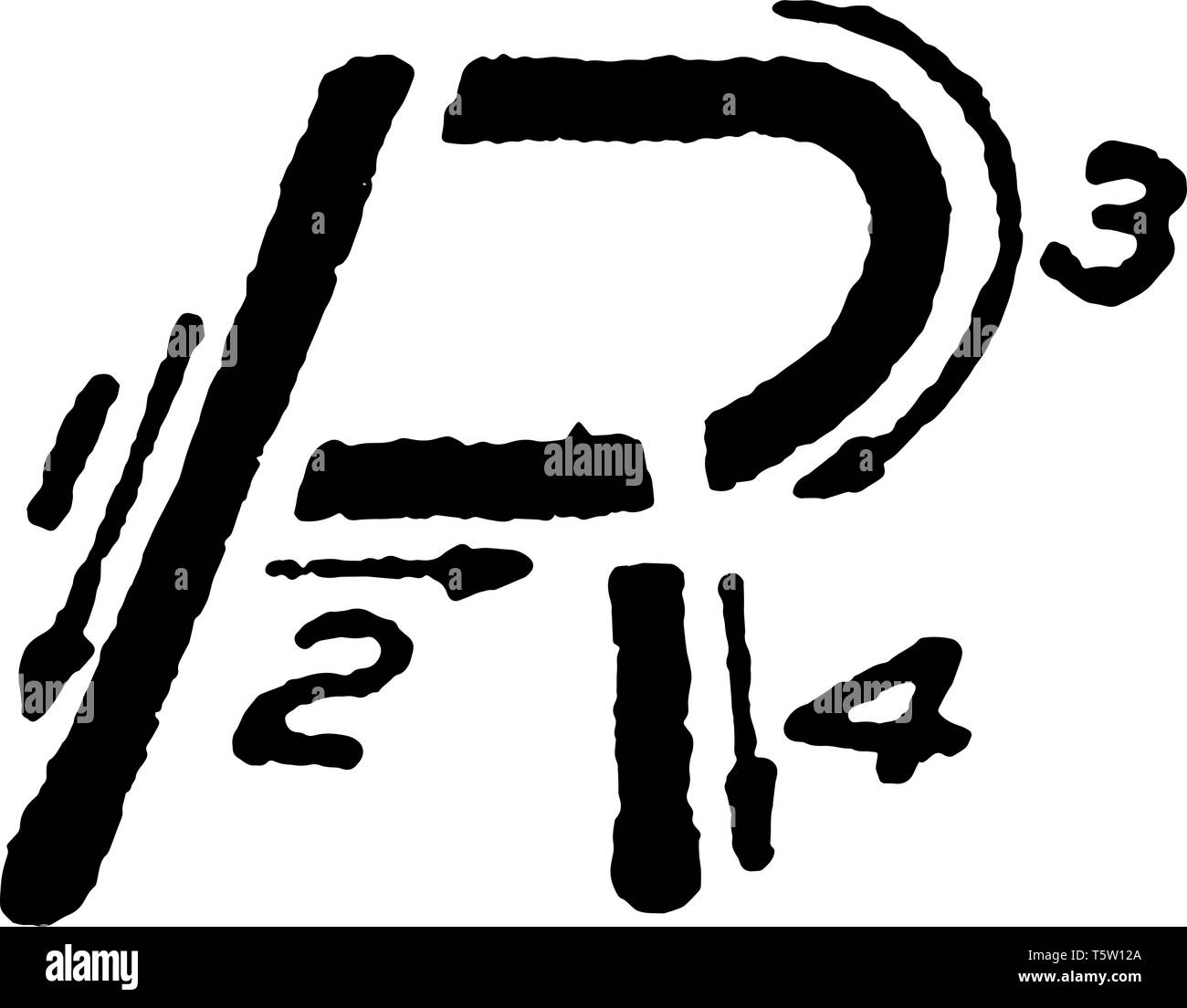 This image shows the stroke directions when writing the letter R using ...