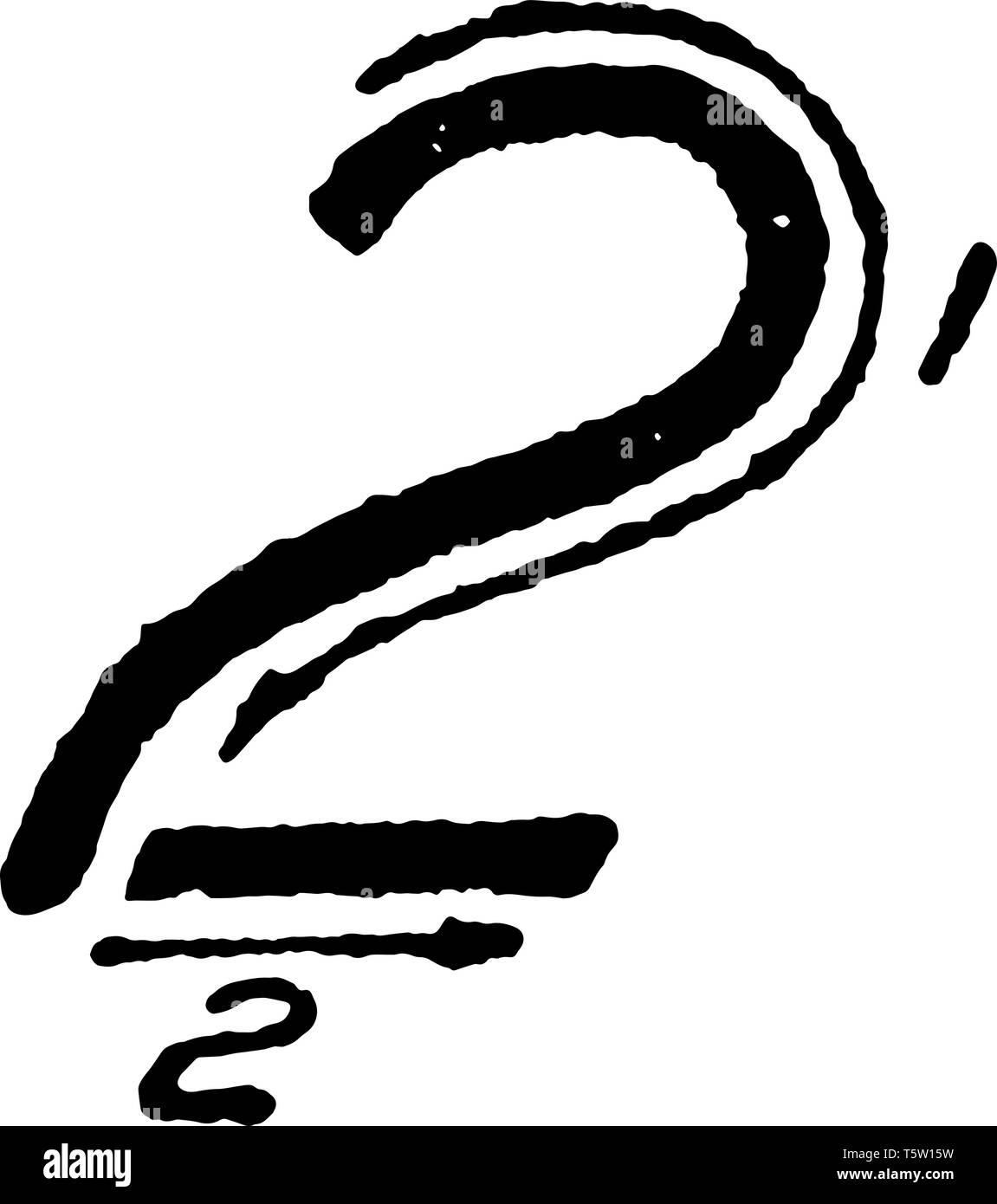 This is an image of how to write the inclined capital number 2 using ...