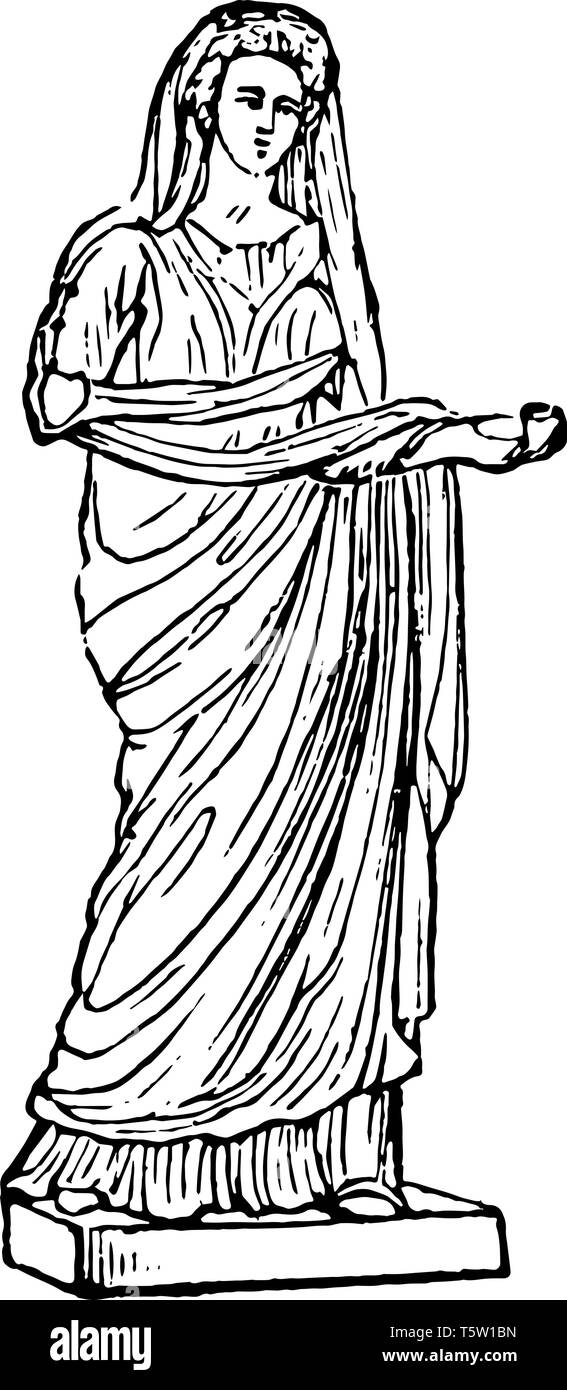 In this image there is a woman. Female dress over the tunic. It seems a ...