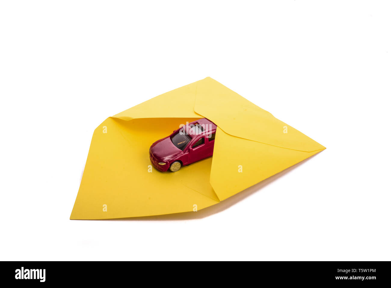 Hand holding toy car Cut Out Stock Images & Pictures - Alamy