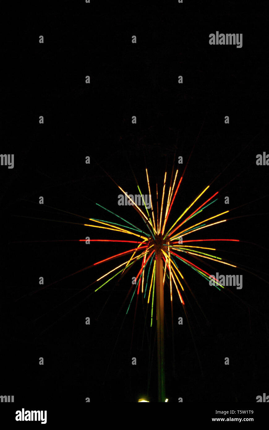 Glowing lights on a late dark night Stock Photo - Alamy