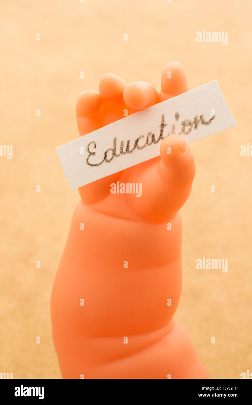 Back to school theme with education title Stock Photo - Alamy