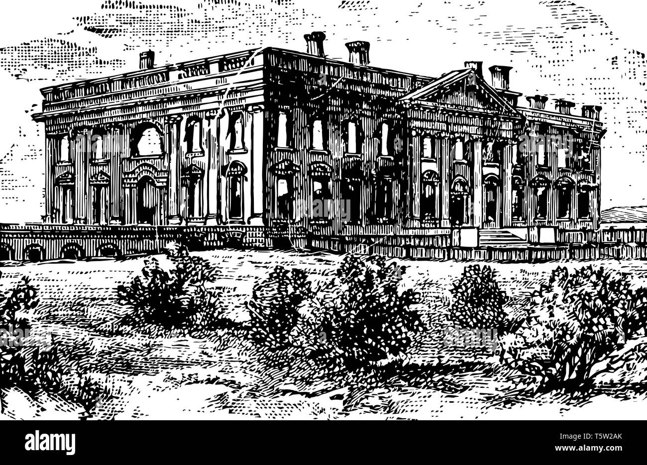 Washington dc 1814 burn Stock Vector Images - Alamy