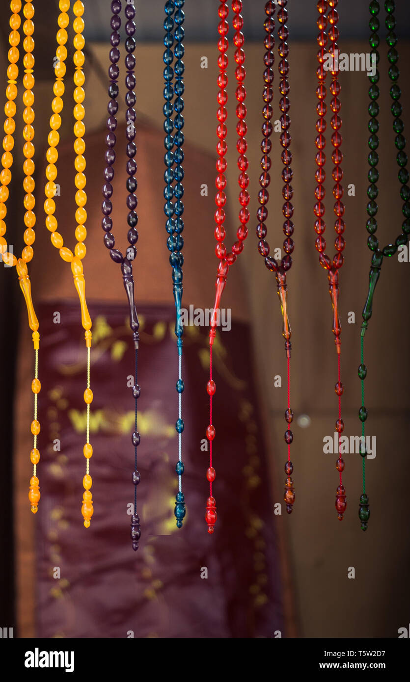 Set of praying beads of various colors Stock Photo - Alamy