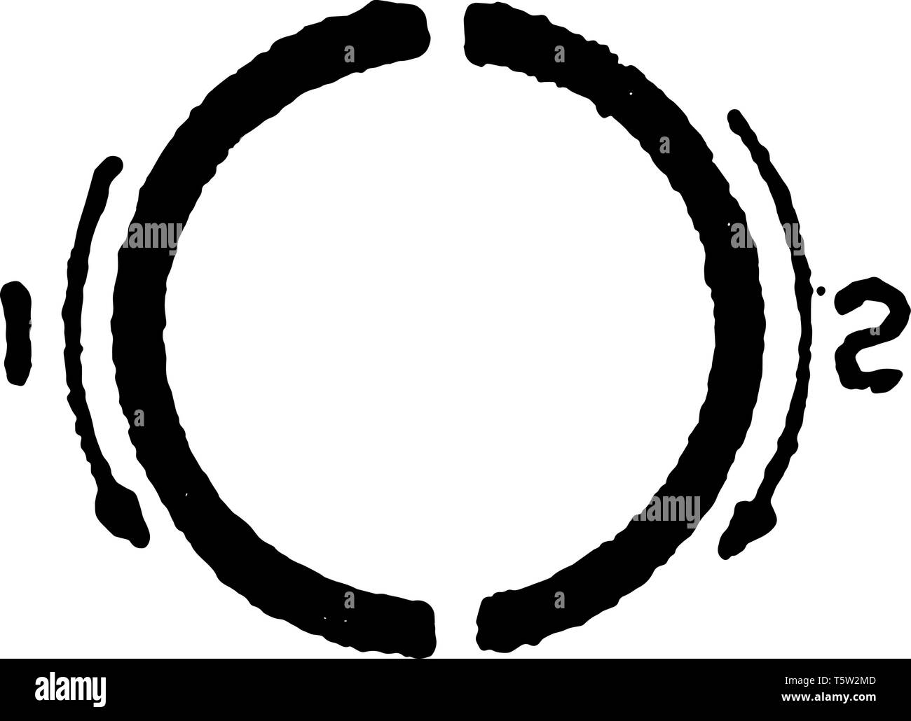 This is a picture of correct stroke technique for writing letter O in ...