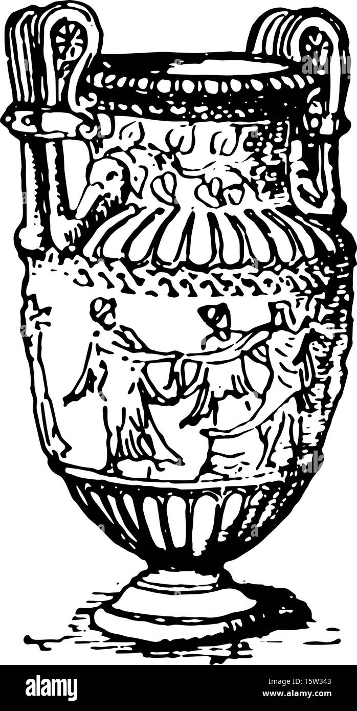 This is the beautiful image of Roman Vase. It is made of marble. The ...