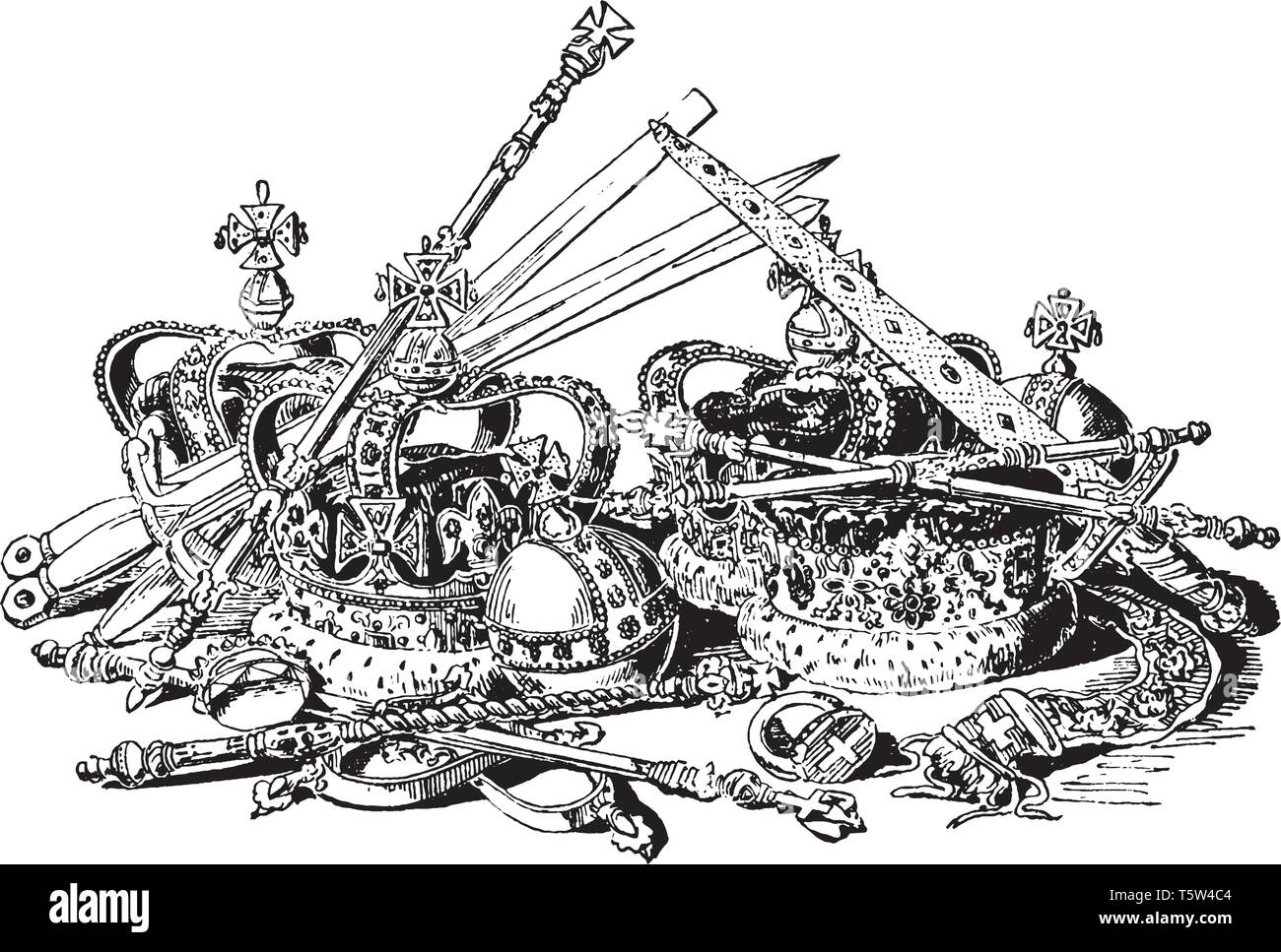 English regalia Stock Vector Images - Alamy