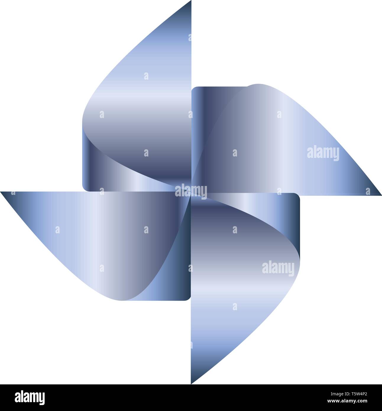 Blue pinwheel vector Stock Vector Image & Art - Alamy