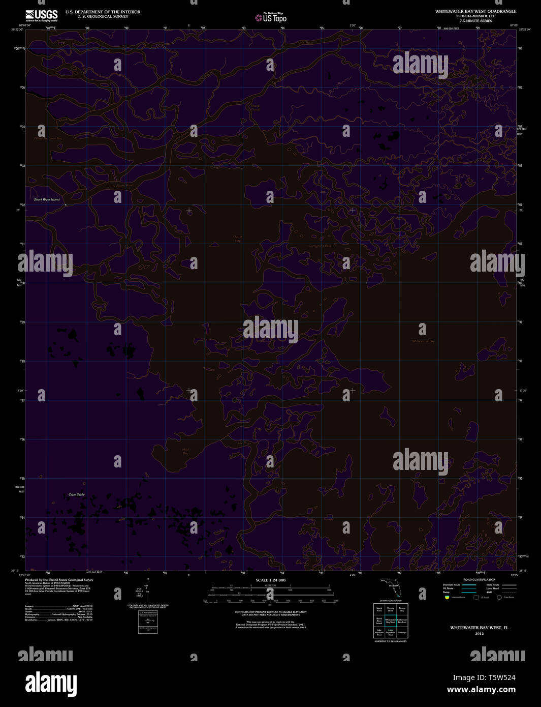 Map of whitewater hi-res stock photography and images - Alamy