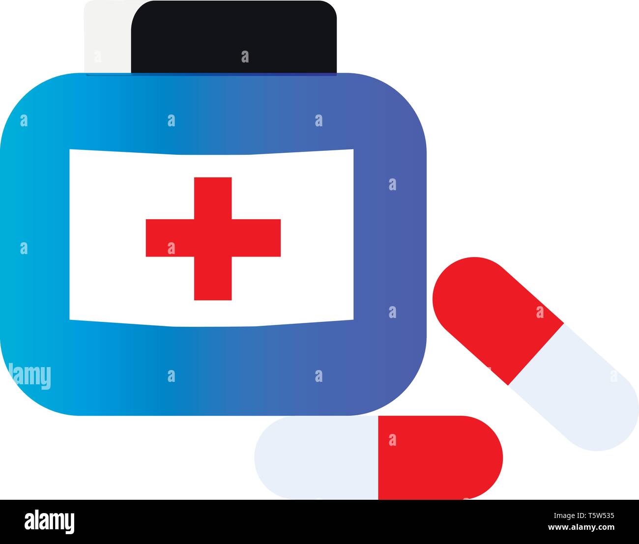 First aid box and medicines vector or color illustration Stock Vector ...