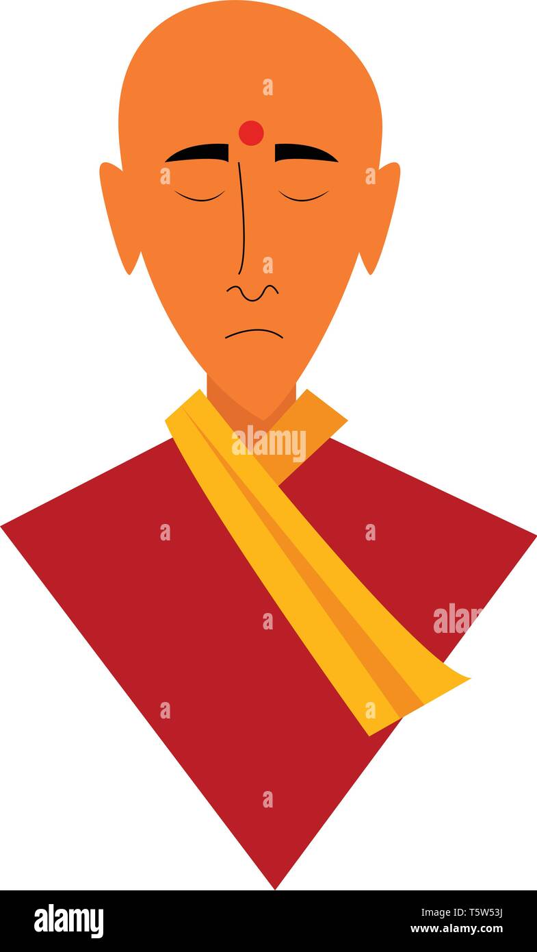 Monk vector vectors hi-res stock photography and images - Alamy