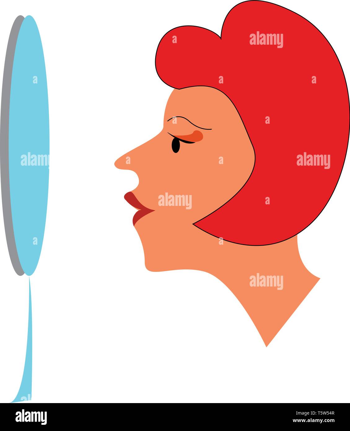 Woman makeup Stock Vector Images - Alamy