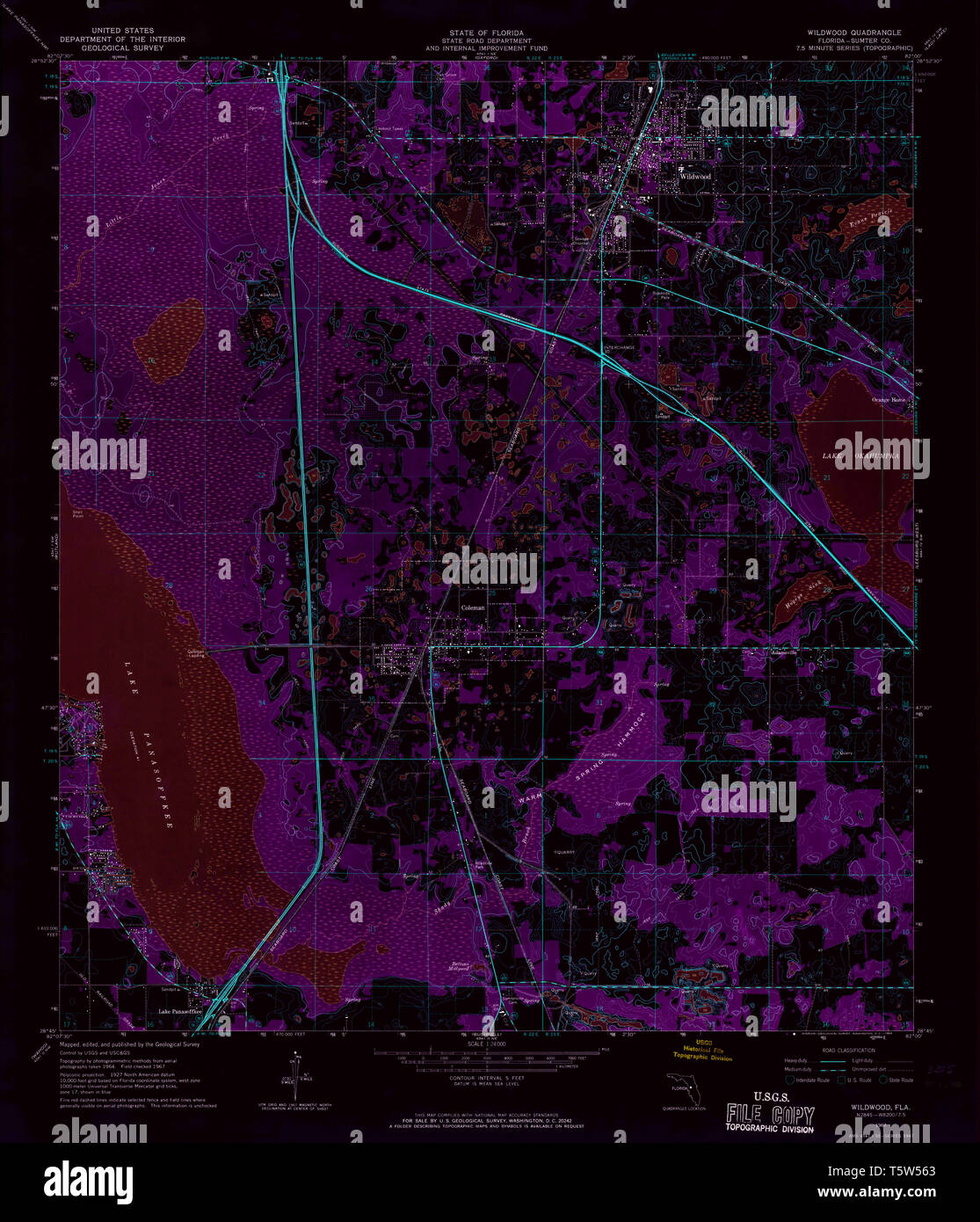 Wildwood florida map hi-res stock photography and images - Alamy