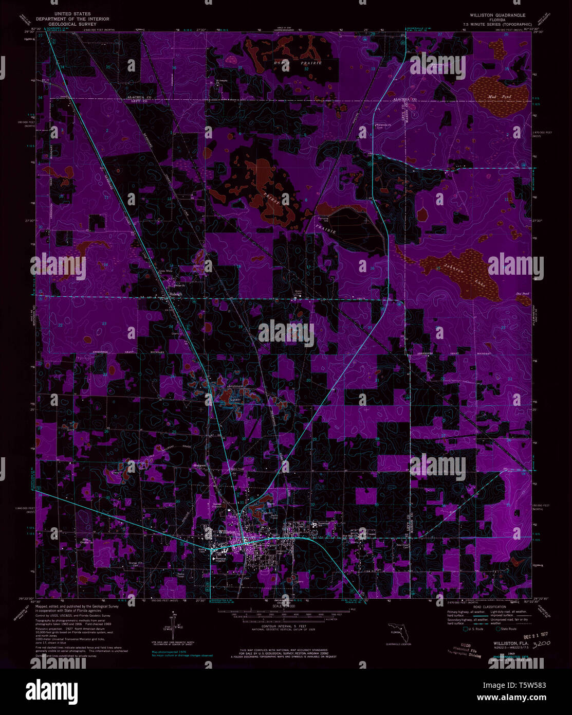 Map of williston hi-res stock photography and images - Alamy