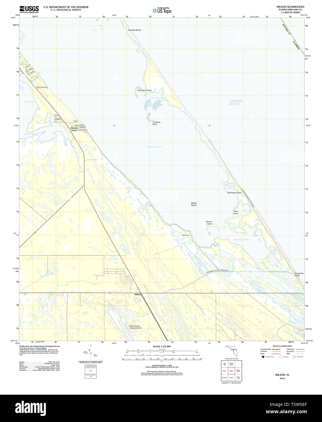 Topo map florida hi-res stock photography and images - Alamy