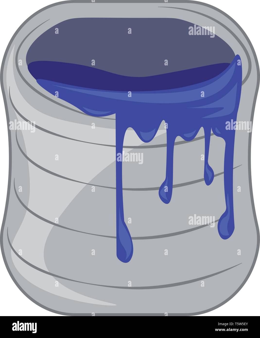 Blue paint can vector or color illustration Stock Vector Image & Art ...