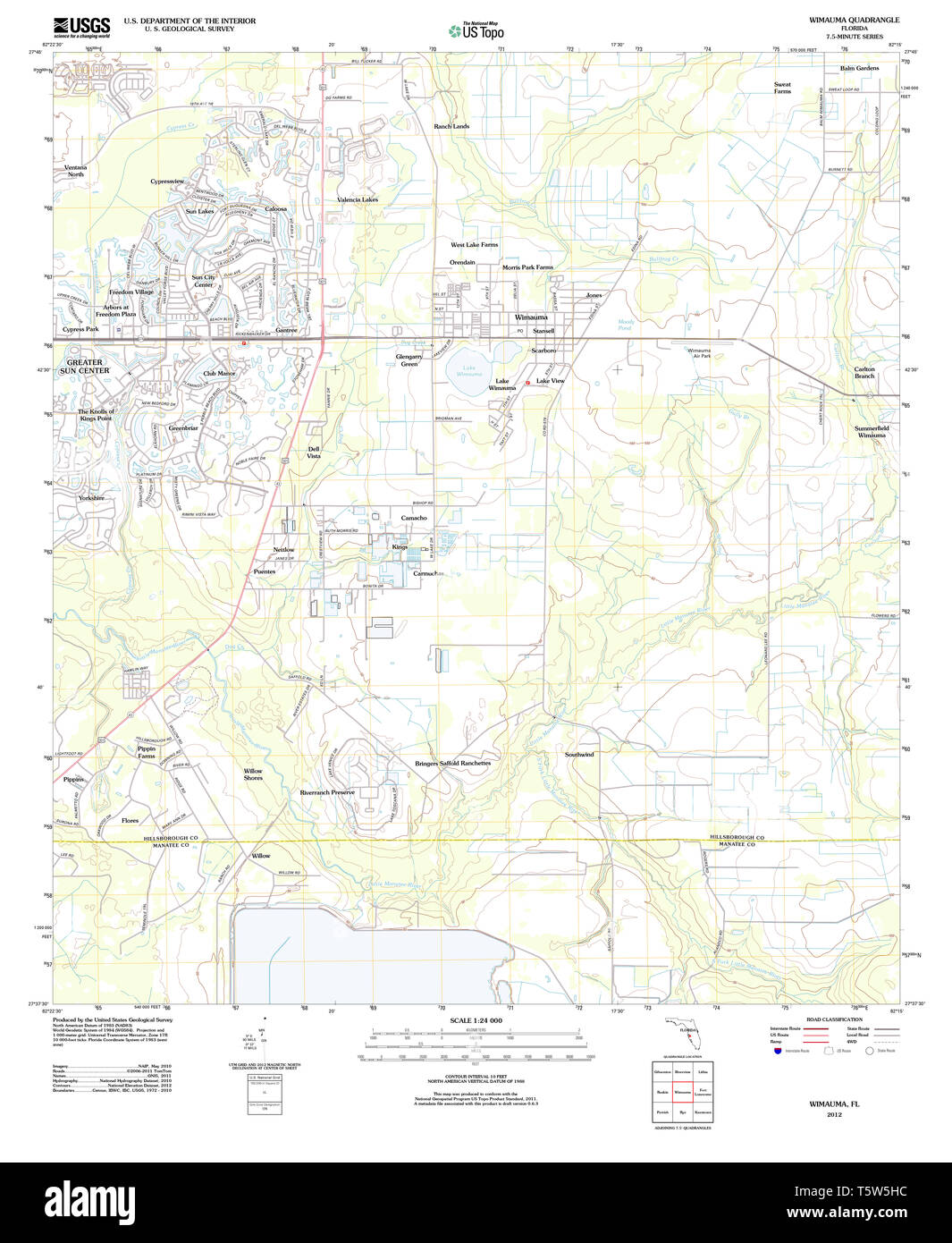 Topo map florida hi-res stock photography and images - Alamy