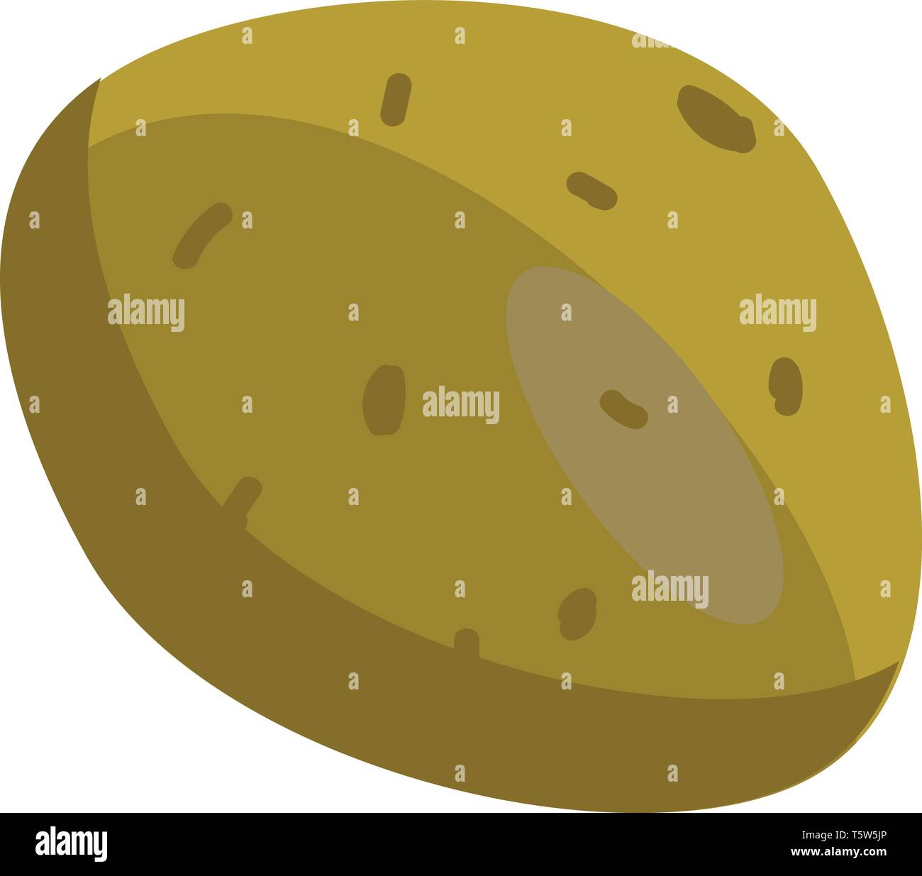 A golden potato vector or color illustration Stock Vector Image & Art ...