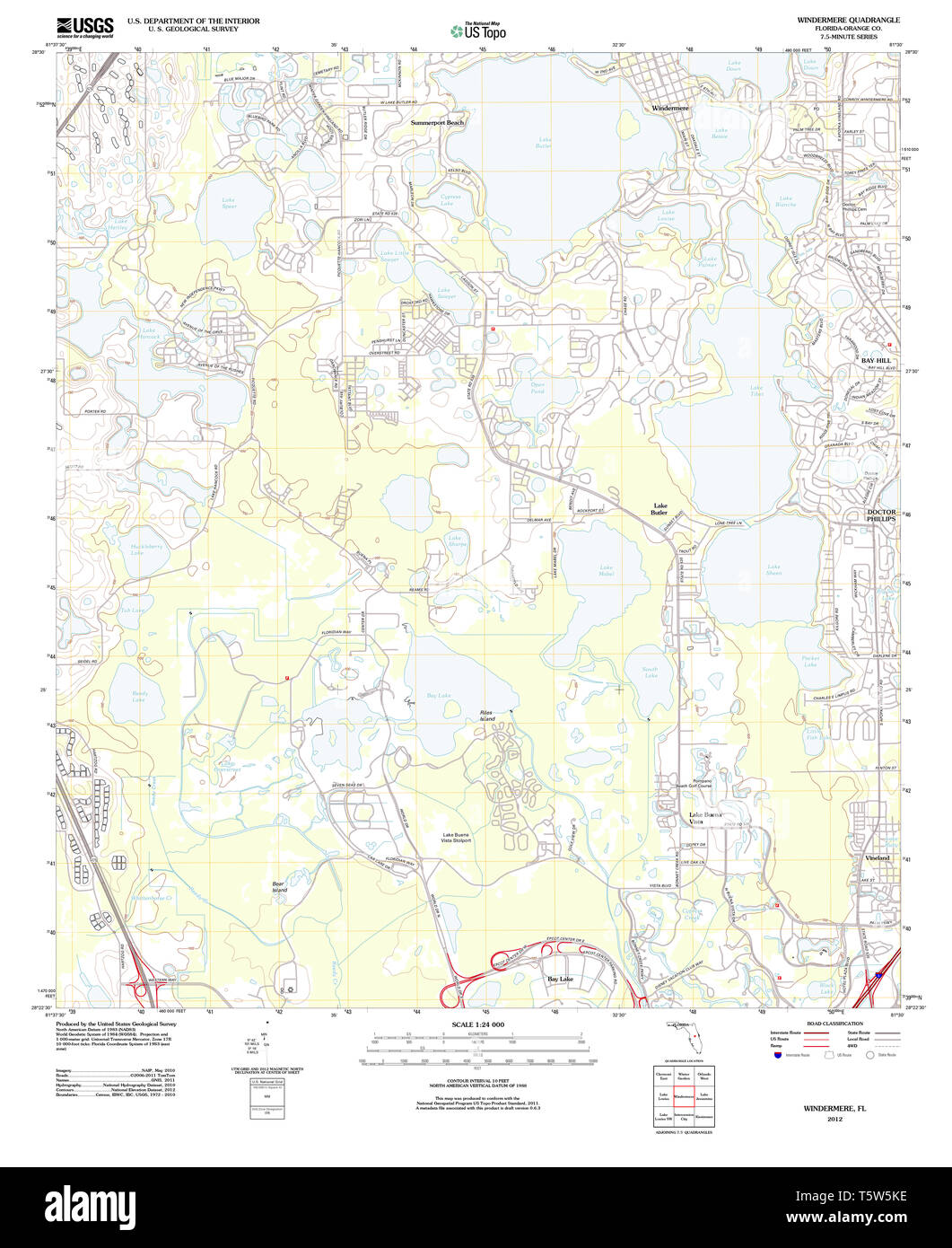 Maps of windermere hi-res stock photography and images - Alamy