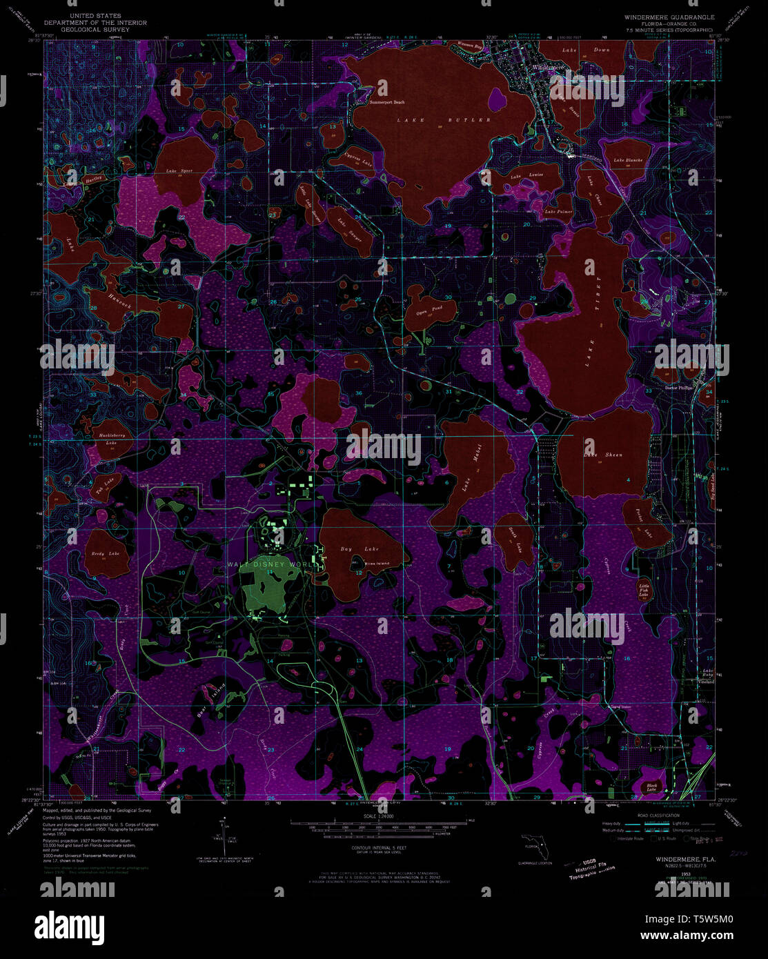 Maps of windermere hi-res stock photography and images - Alamy