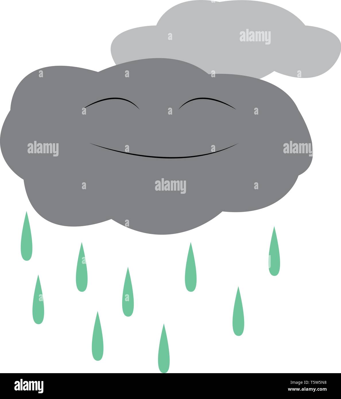 Heavy rain fall vector or color illustration Stock Vector Image & Art ...