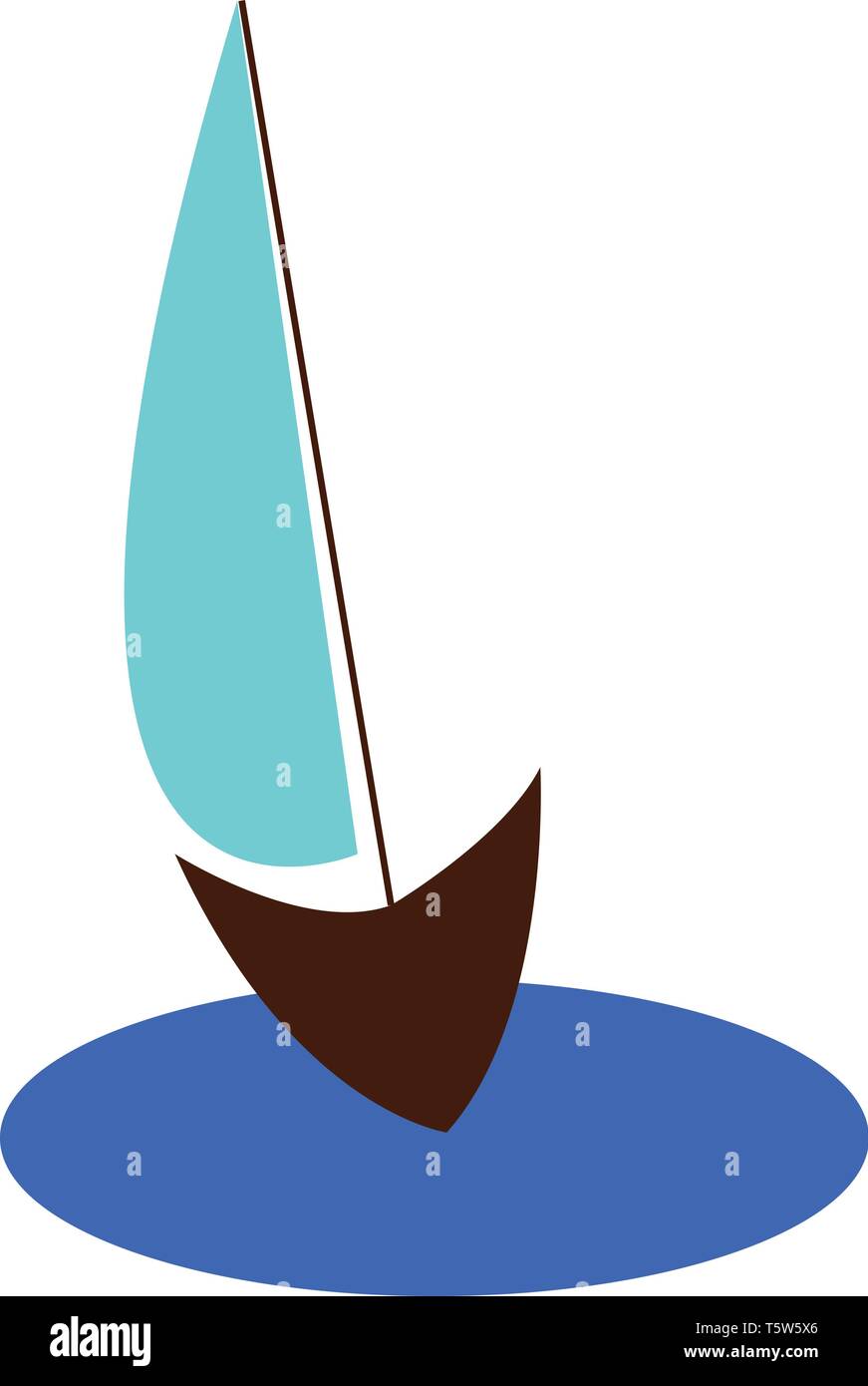 Painting of a boat vector or color illustration Stock Vector Image ...
