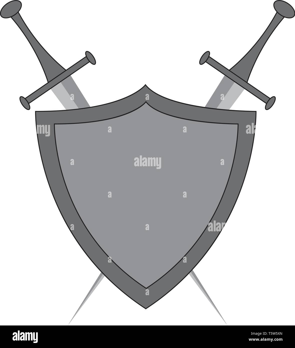 Shield for protection or safeguarding vector or color illustration ...