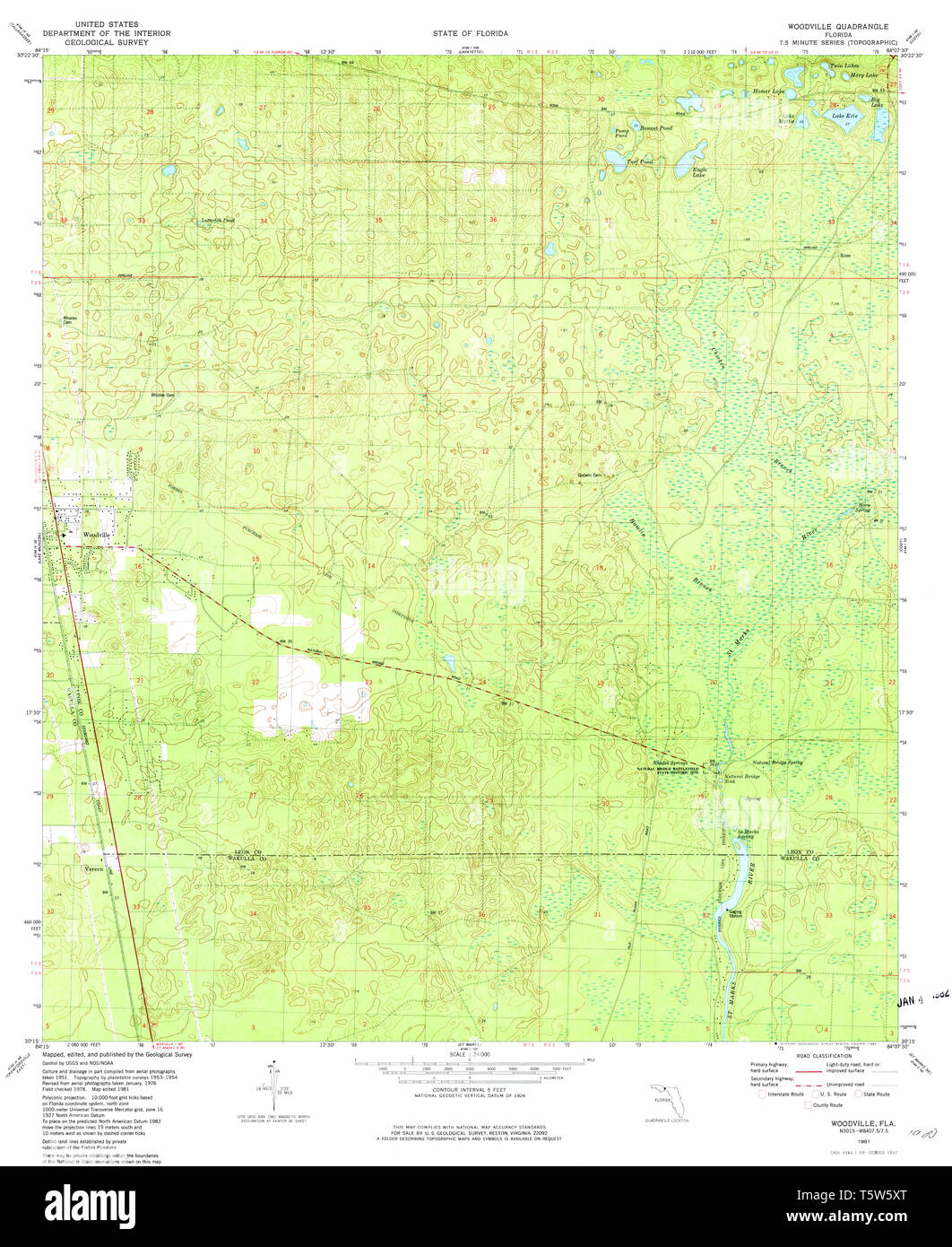 Map of woodville hi-res stock photography and images - Alamy