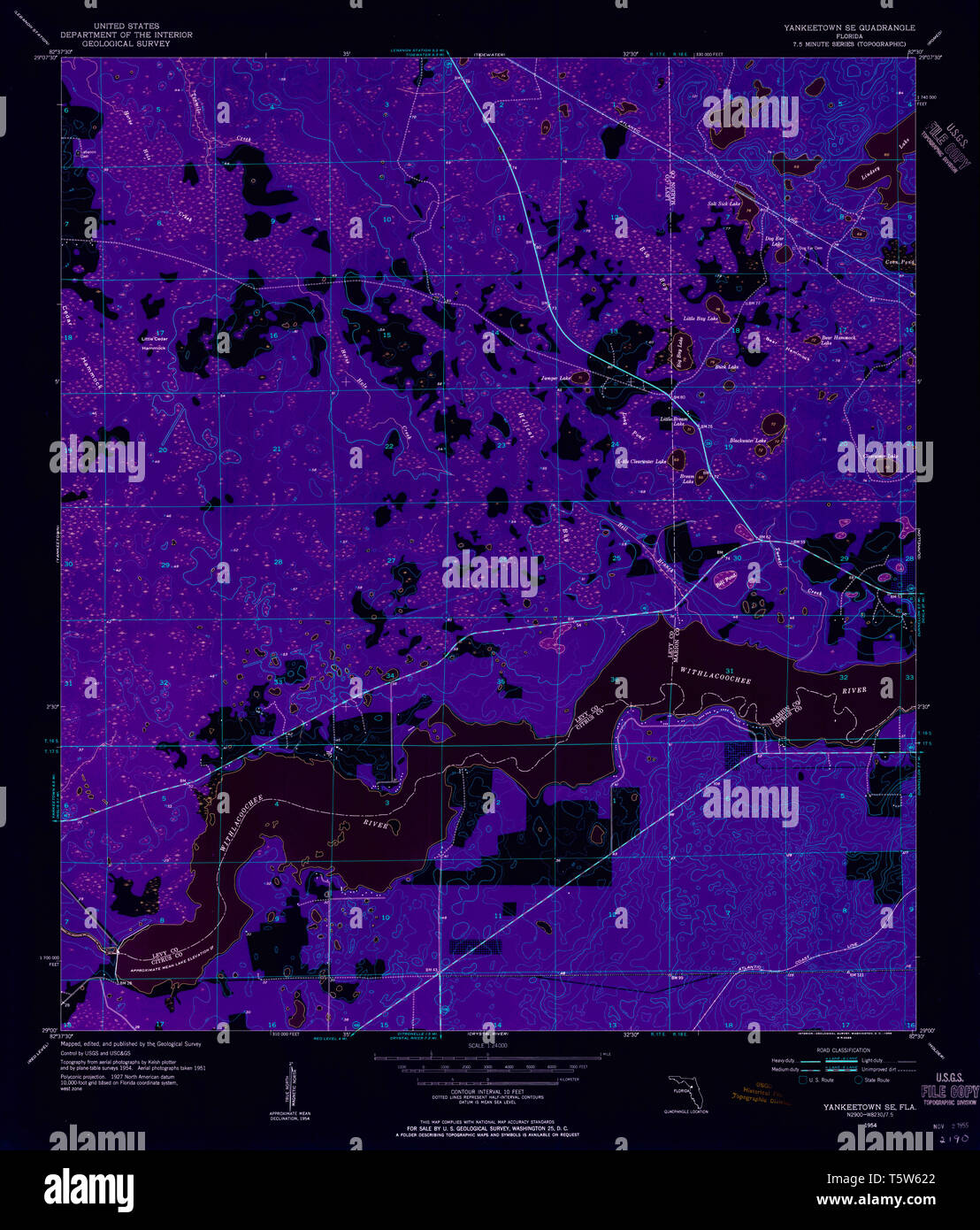 Map of yankeetown hi-res stock photography and images - Alamy