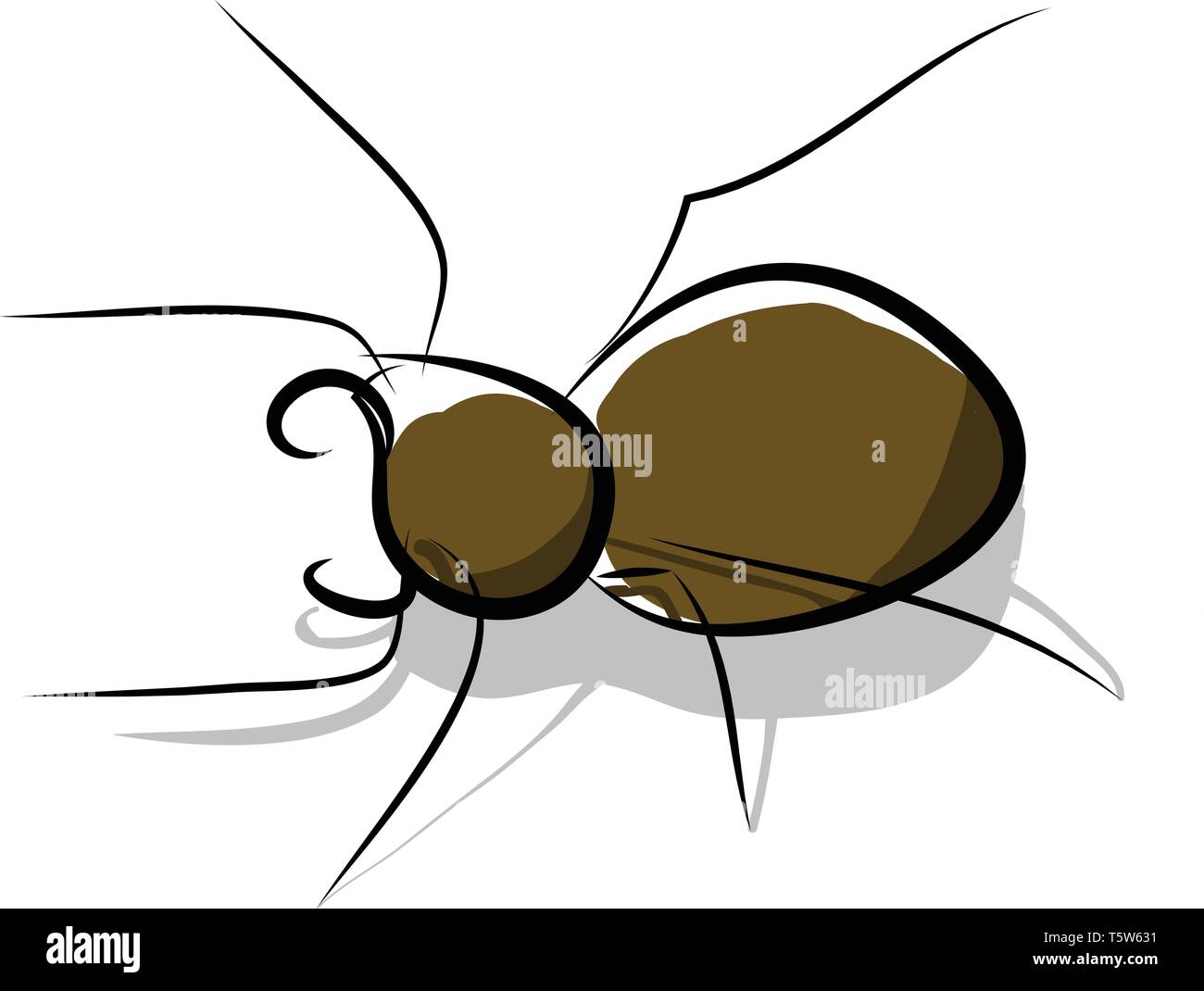 Spider climbing wall vector or color illustration Stock Vector Image ...