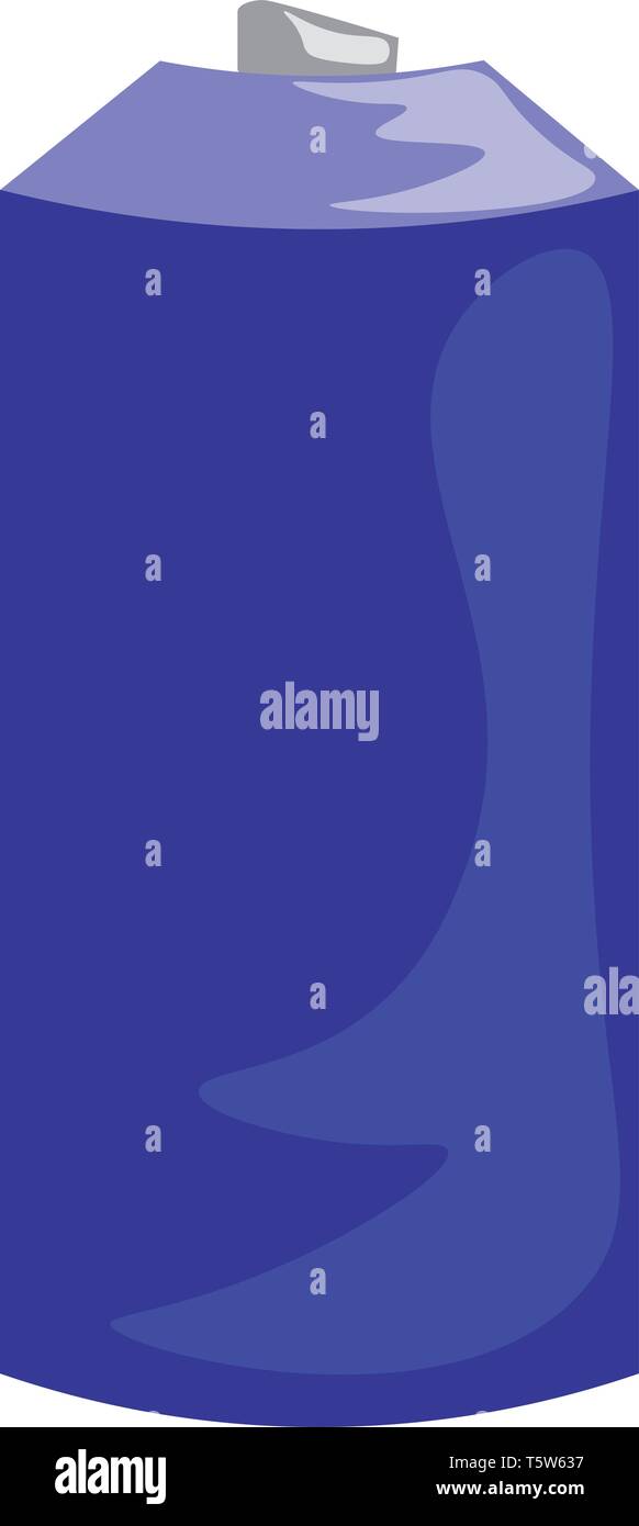 A blue spray paint can vector or color illustration Stock Vector Image ...