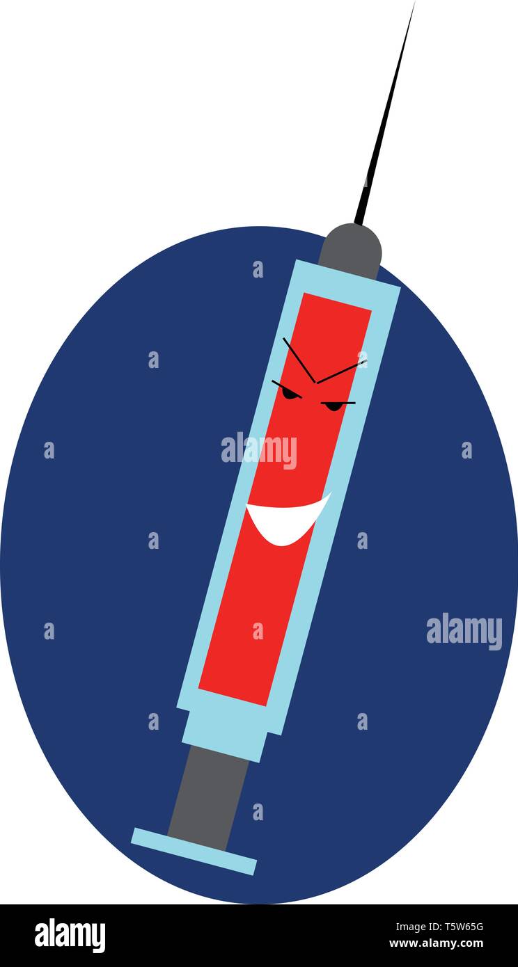 A medical tool syringe vector or color illustration Stock Vector Image ...