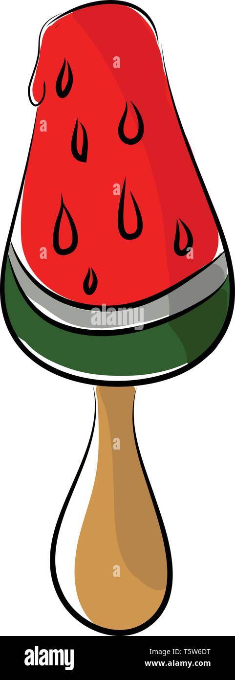 Melon dessert watermelon ice Stock Vector Images - Alamy