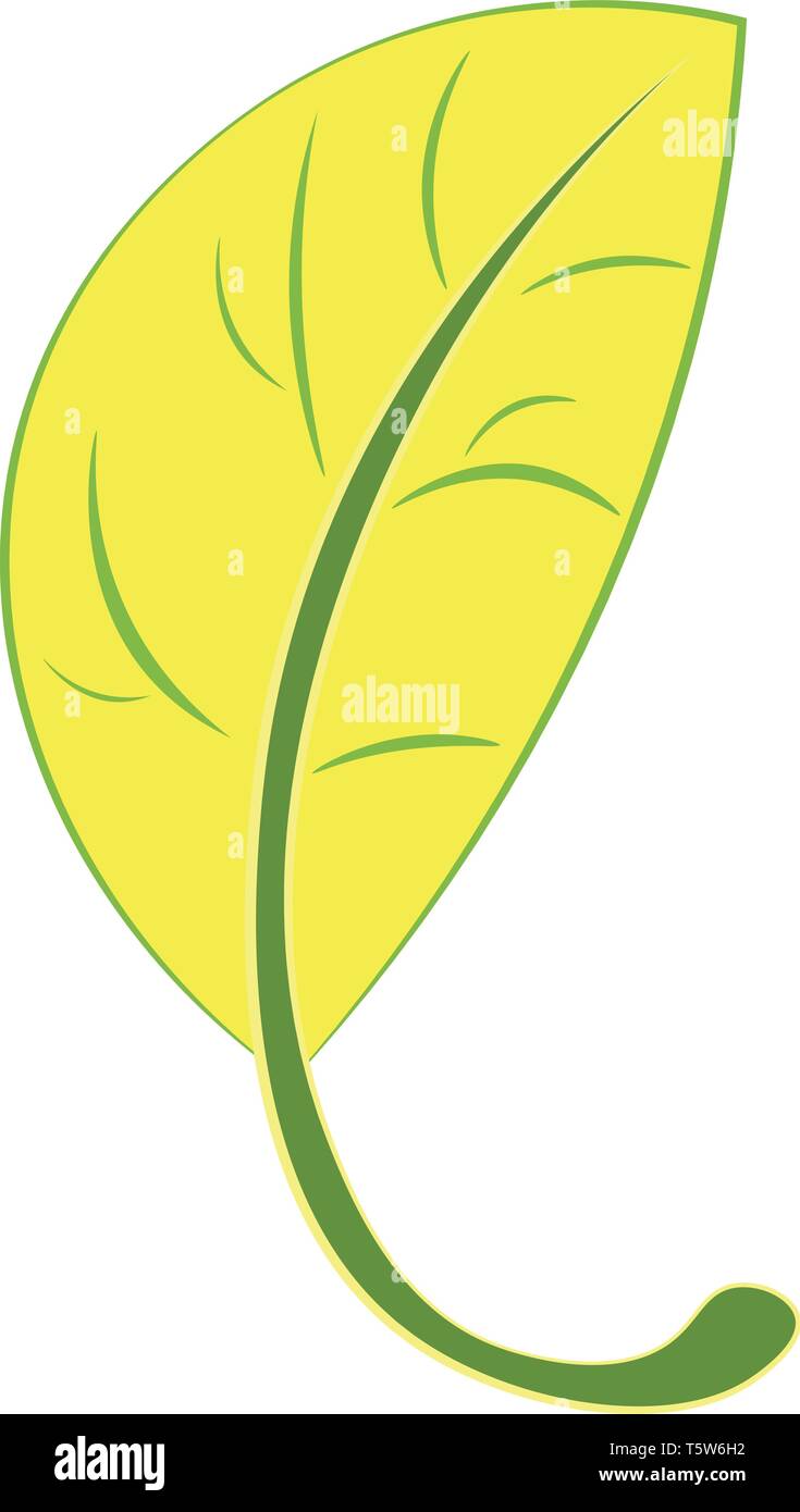The yellow leaf Stock Vector Images - Alamy