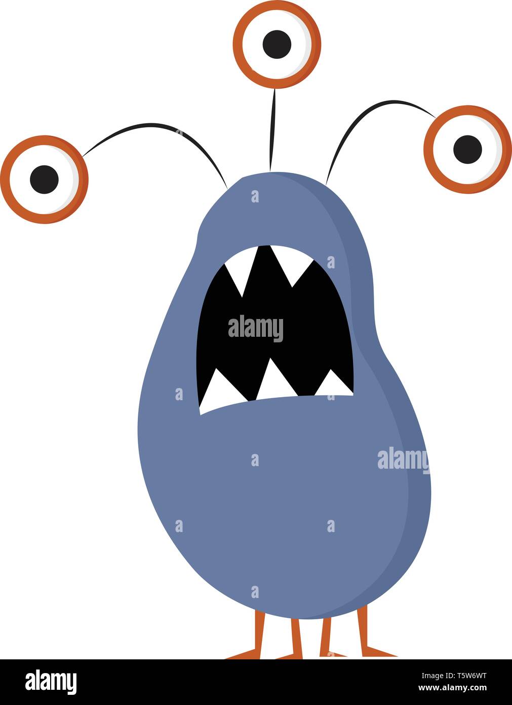 Scary Bloodshot Eyes Cartoon