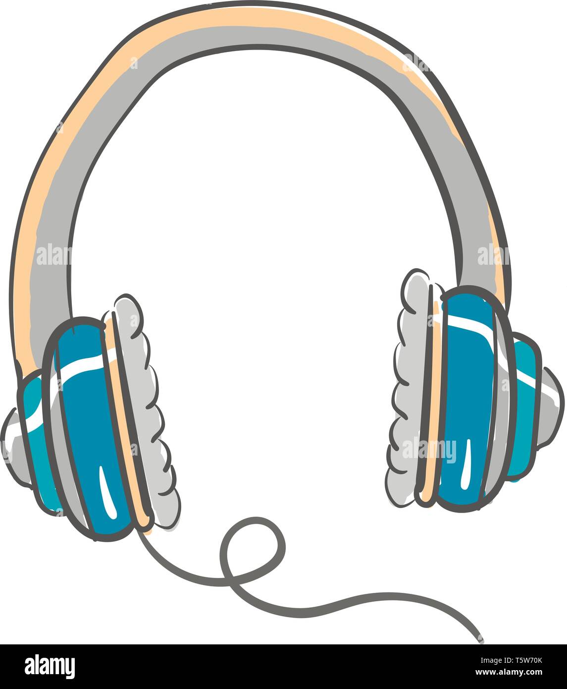 Headphones Vector Side
