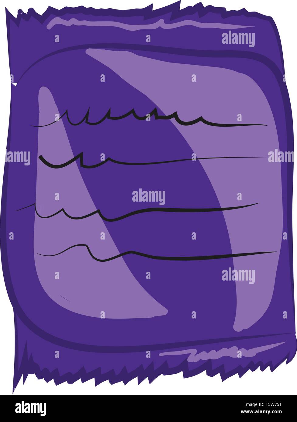 A small candy wrapped in a pink yellow white wrapper vector color ...