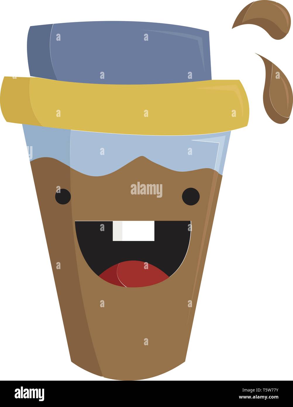Coffee with a smiley face Stock Vector Images - Alamy