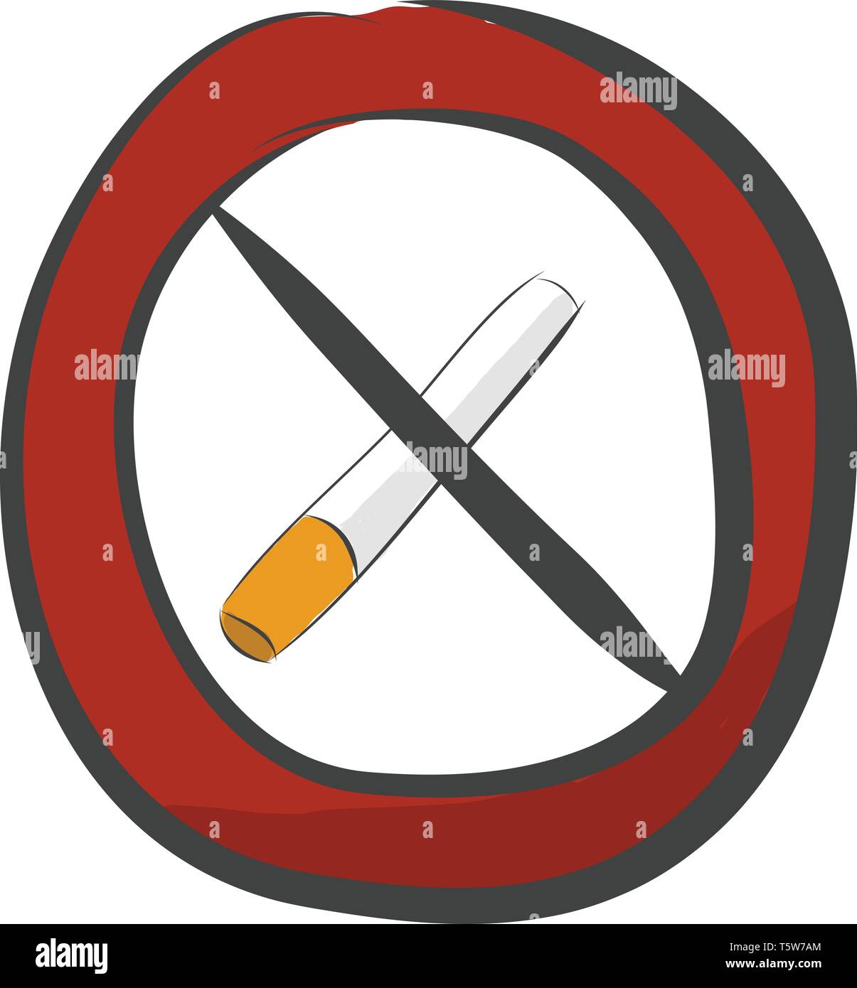 Mandatory stop sign in Stock Vector Images - Alamy