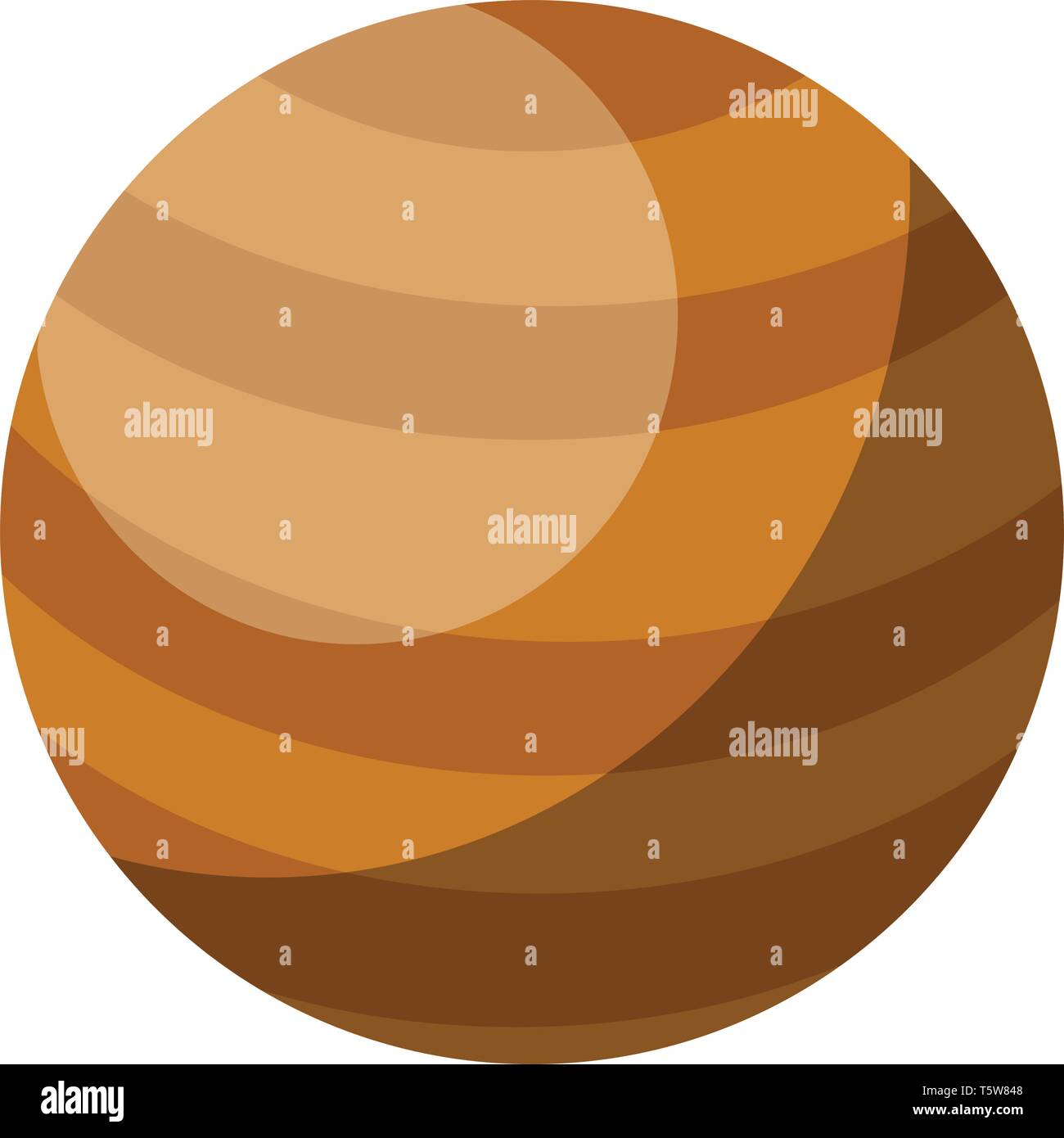 Simple Jupiter vector illustration on white background Stock Vector ...